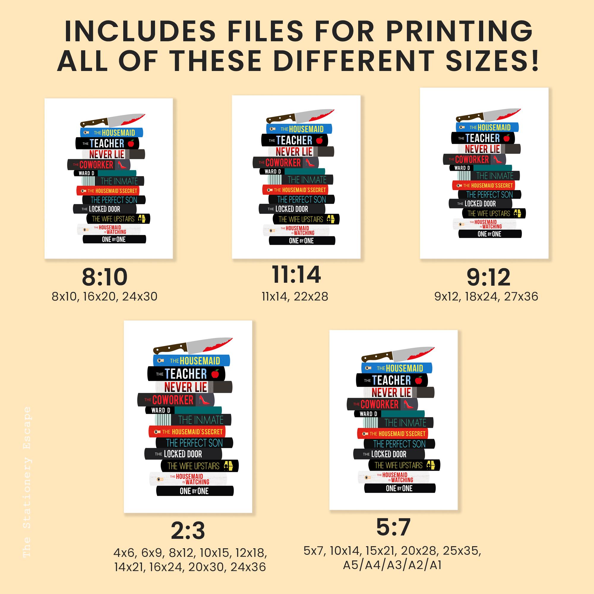 Freida Mcfadden Book Stack Digital Art Print, Bookish Prints, Gifts for ...