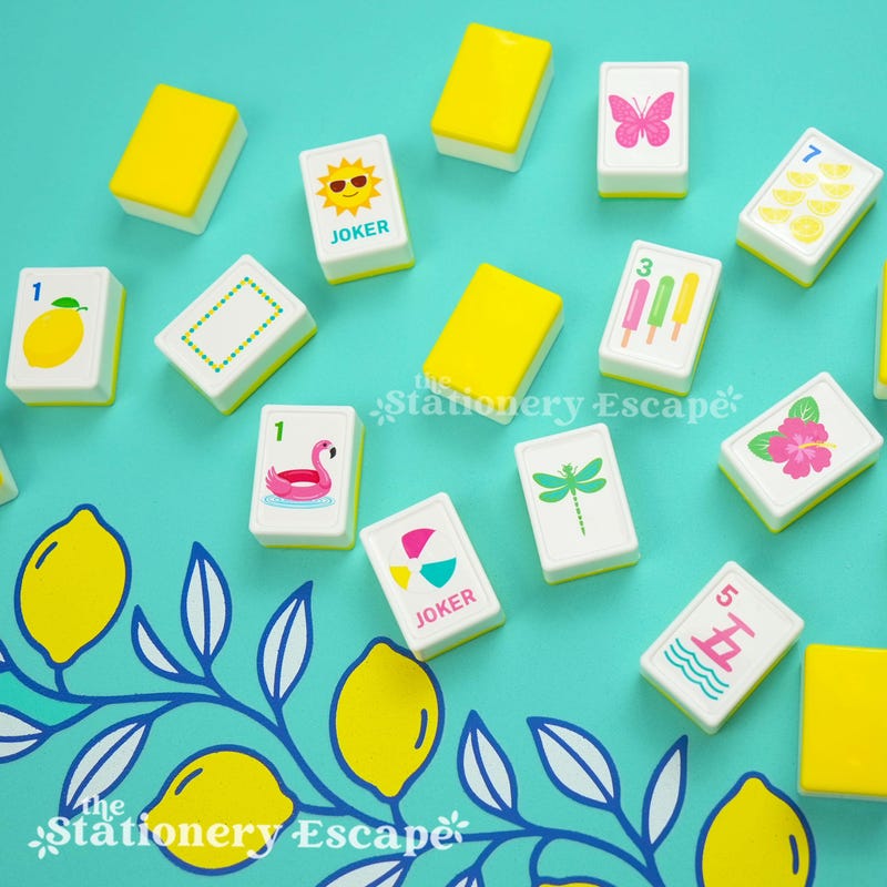 Mahjong Lemon Tiles - Etsy