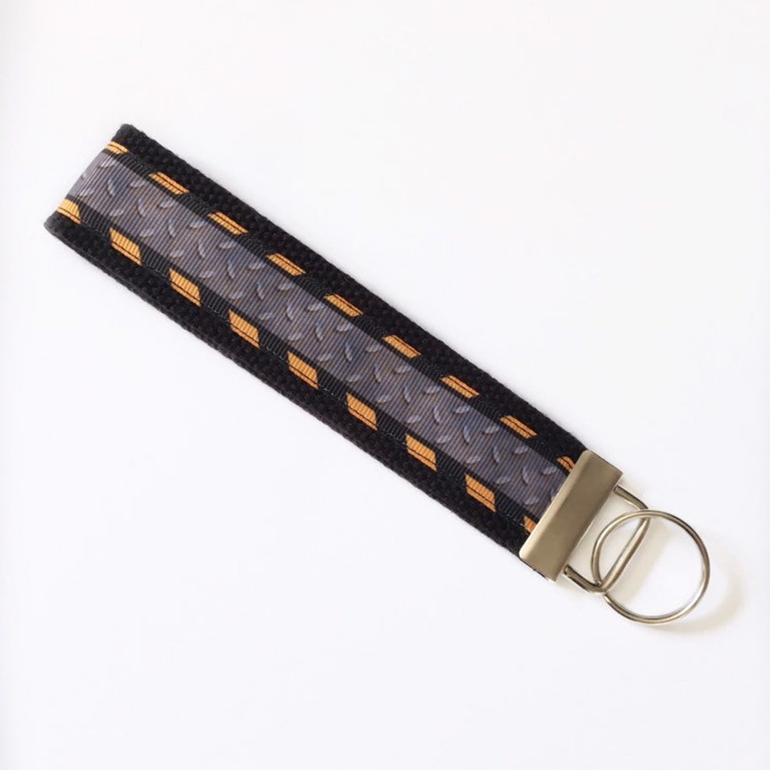 Construction Keychain Wristlet, Key Fob Wristlet - Etsy