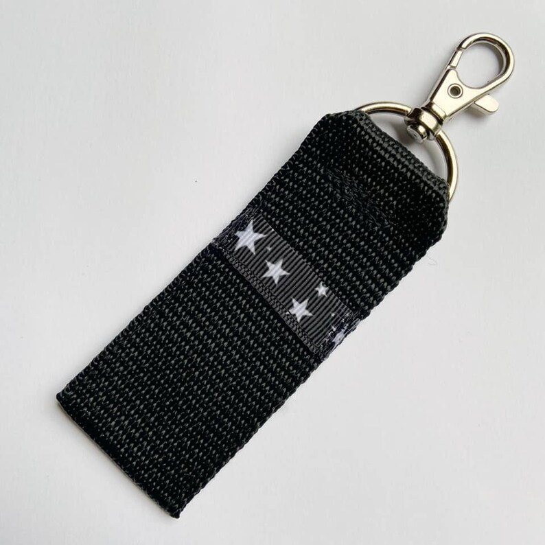 Stars Wristlet Keychain / Black and White Key Strap / Star Key Fob - Etsy