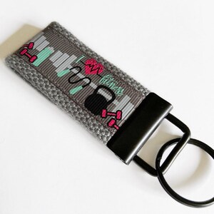Fitness Keychain Wristlet / Workout Key Strap / Exercise Fob - Etsy