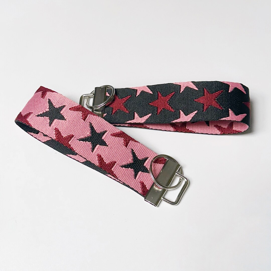 Wide Wristlet Key Chain / Stars Keychain Key Holder - Etsy