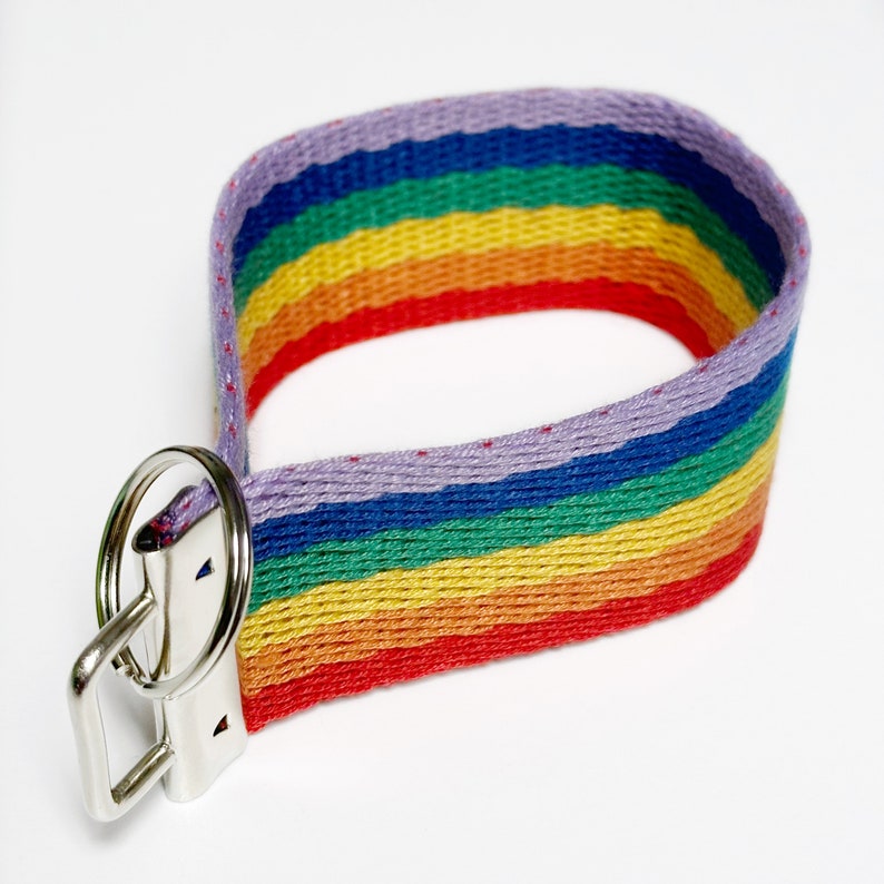 Extra Wide Wristlet Key Chain / Rainbow Keychain Key Holder - Etsy