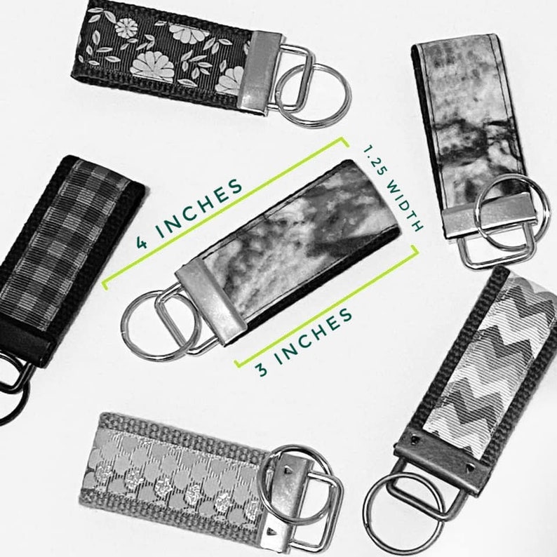 Mini Key Fob Purple and White Keychain Mini | Etsy