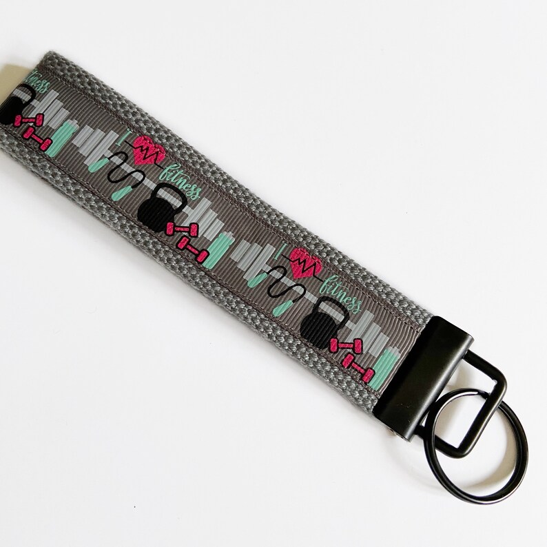 Fitness Keychain Wristlet / Workout Key Strap / Exercise Fob - Etsy