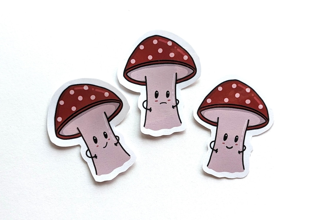 Mushroom Stickers | Cute Stickers | - Etsy