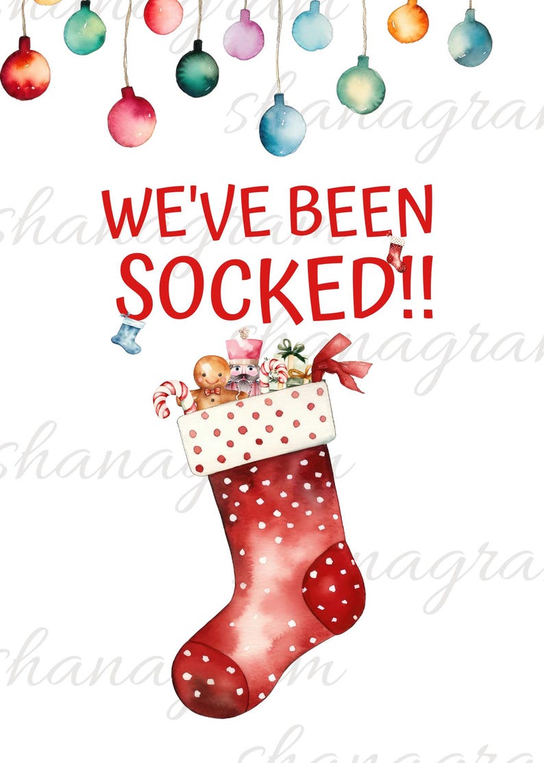 You've Been Socked Printable Neighborhood/friend Edition - Etsy