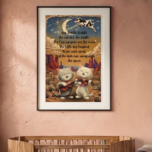 Hey Diddle Diddle the Cat and the Fiddle the Cow Jumped Over the Moon ...