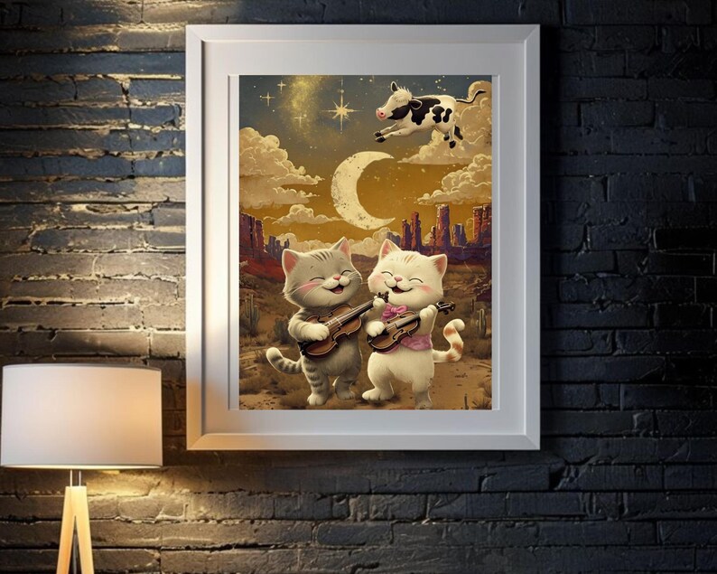 Hey Diddle Diddle the Cat and the Fiddle the Cow Jumped Over the Moon ...