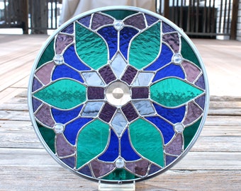 Round Stained Glass | Etsy