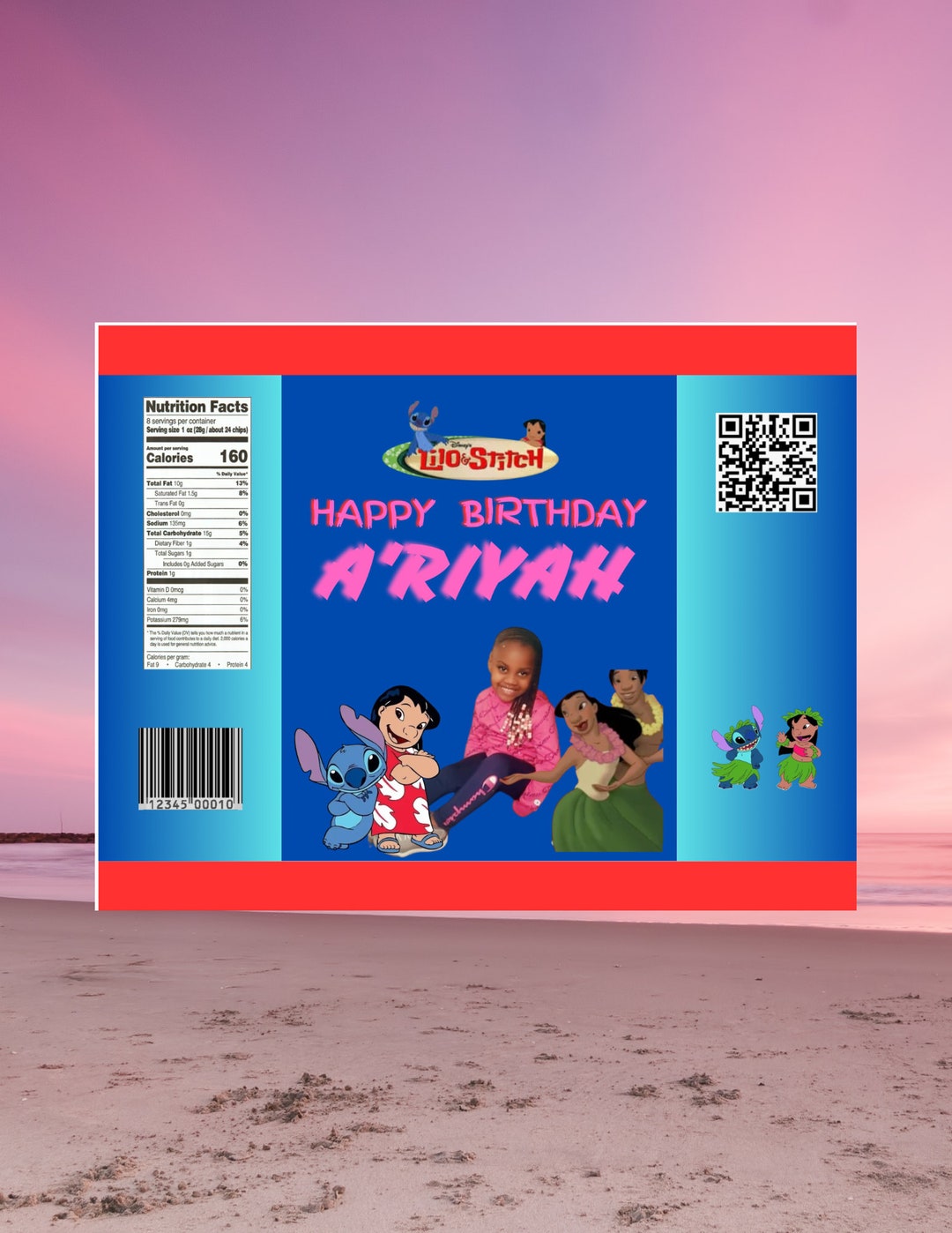Lilo and Stitch Chip Bag Labels lilo and Stitch Birthday Labels lilo ...