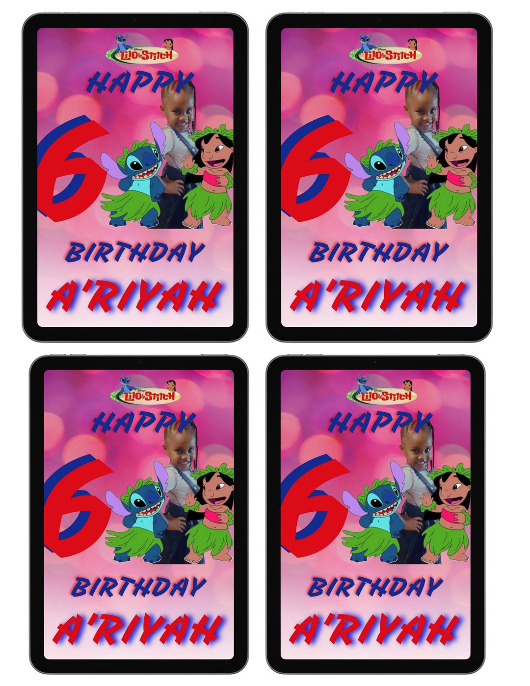 Lilo and Stitch Party Favors lilo and Stitch Birthday Labels lilo and ...