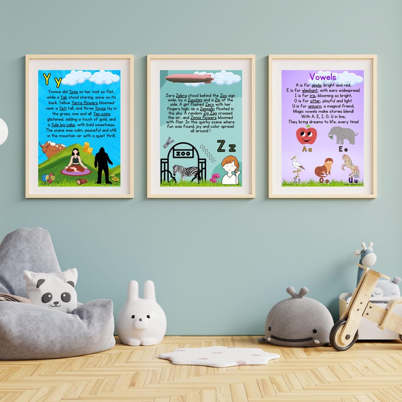 Explore My A4 Digital Alphabet Print Posters: 39 Pages of A-Z Pictures ...