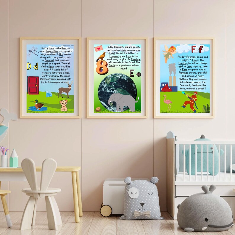 Explore My A4 Digital Alphabet Print Posters: 39 Pages of A-Z Pictures ...