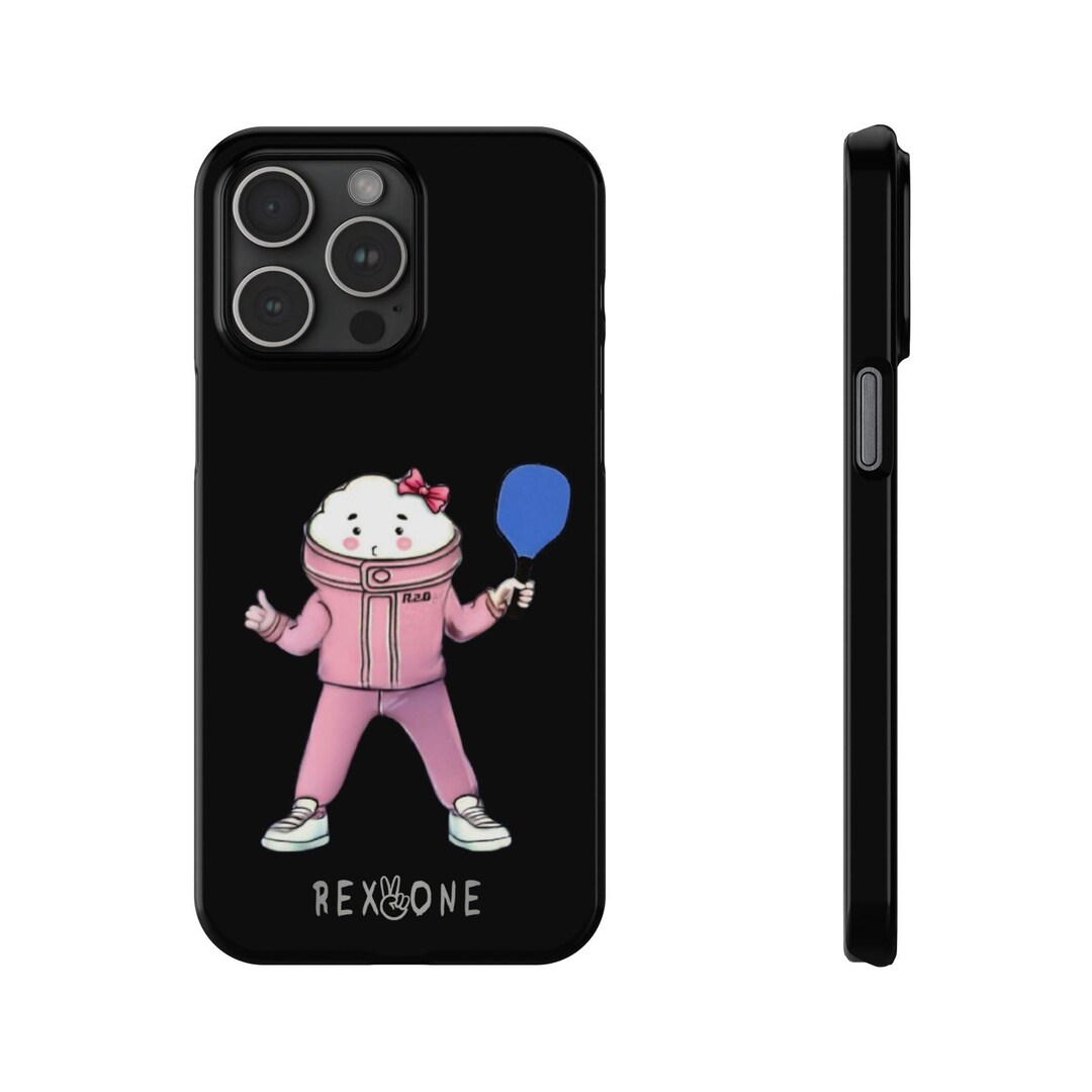 Pickleball Queen Slim Phone Case, Cute Pickleball Character, Trendy ...