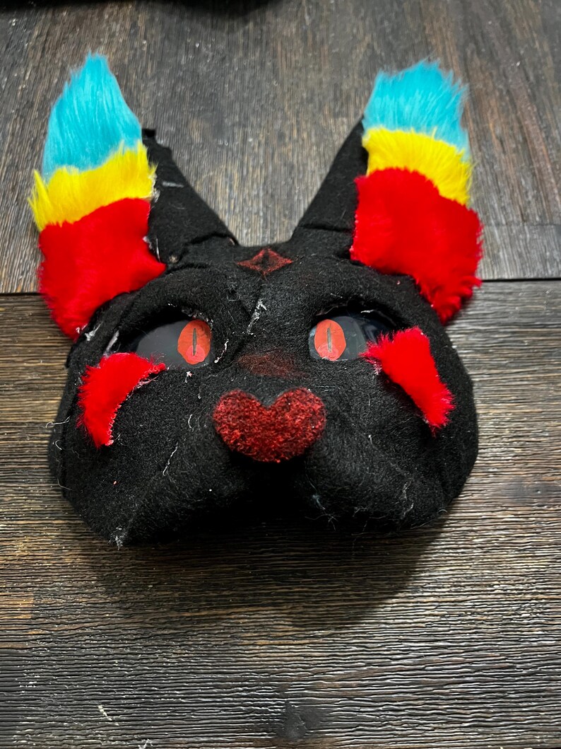 Rainbow Pride Cat Mask - Unlined - Etsy