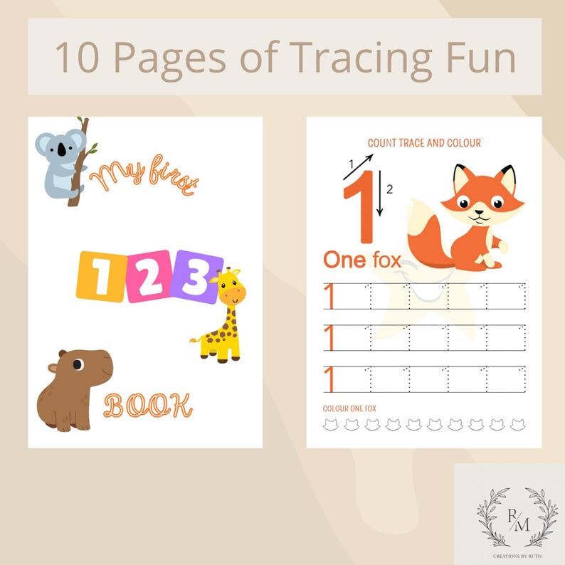 Number Tracing Adventure: Trace, Learn, and Master Numbers 1 to 10 ...