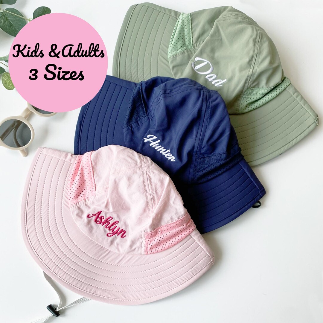 Personalized Summer Family Matching Sun Hat, Personalized Embroidered ...