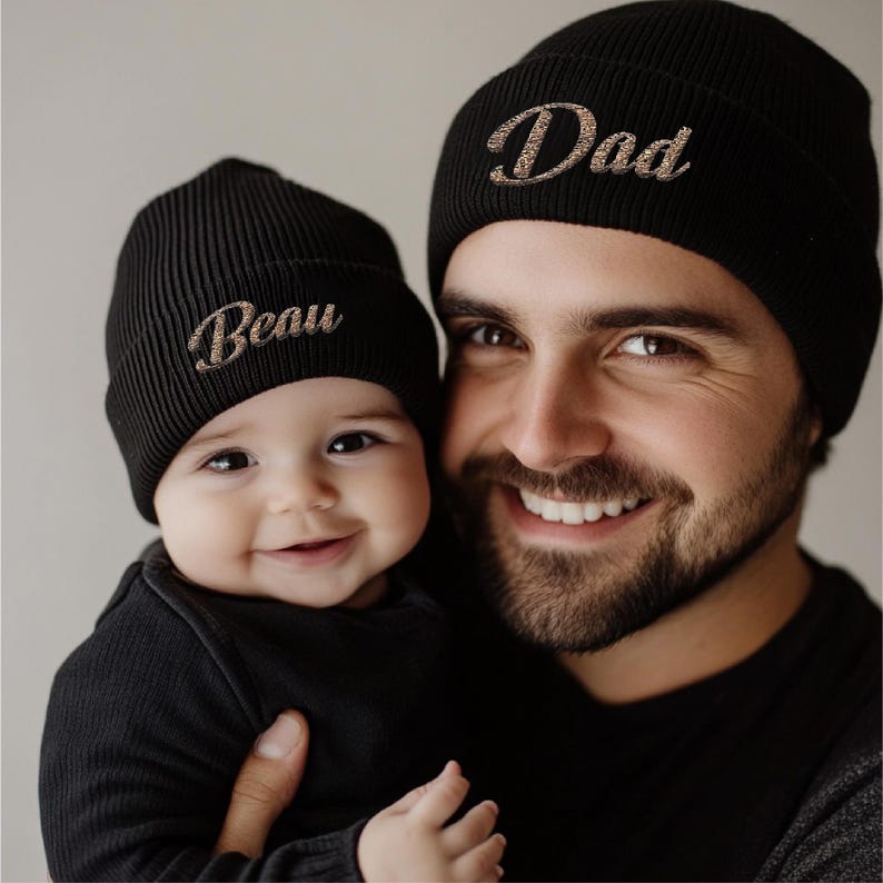 2025 Personalized Family Matching Beanie, Personalized Embroidered ...