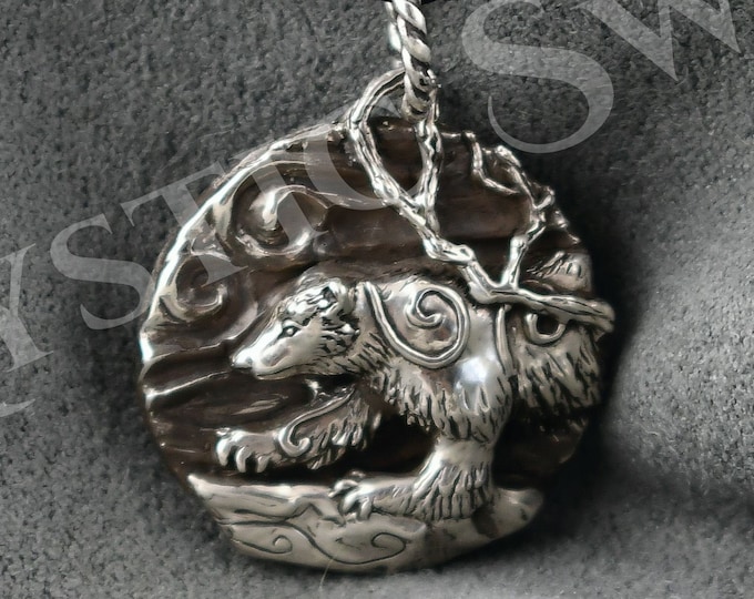 Wolverine Necklace Wolverine Medallion Sterling Silver | Etsy