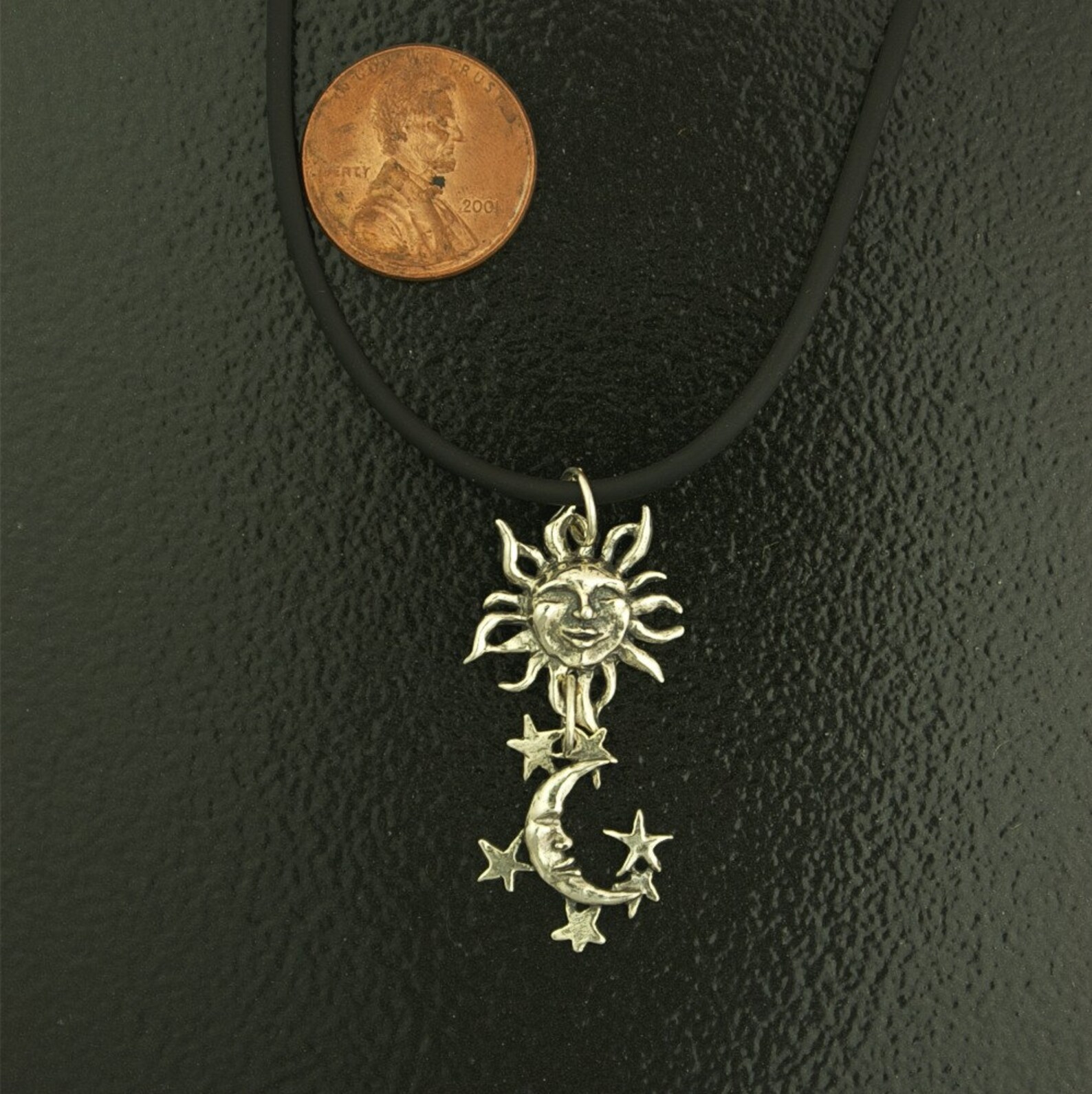 Sun & Moon Fantasy Jewelry Pendant in Sterling Silver - Etsy