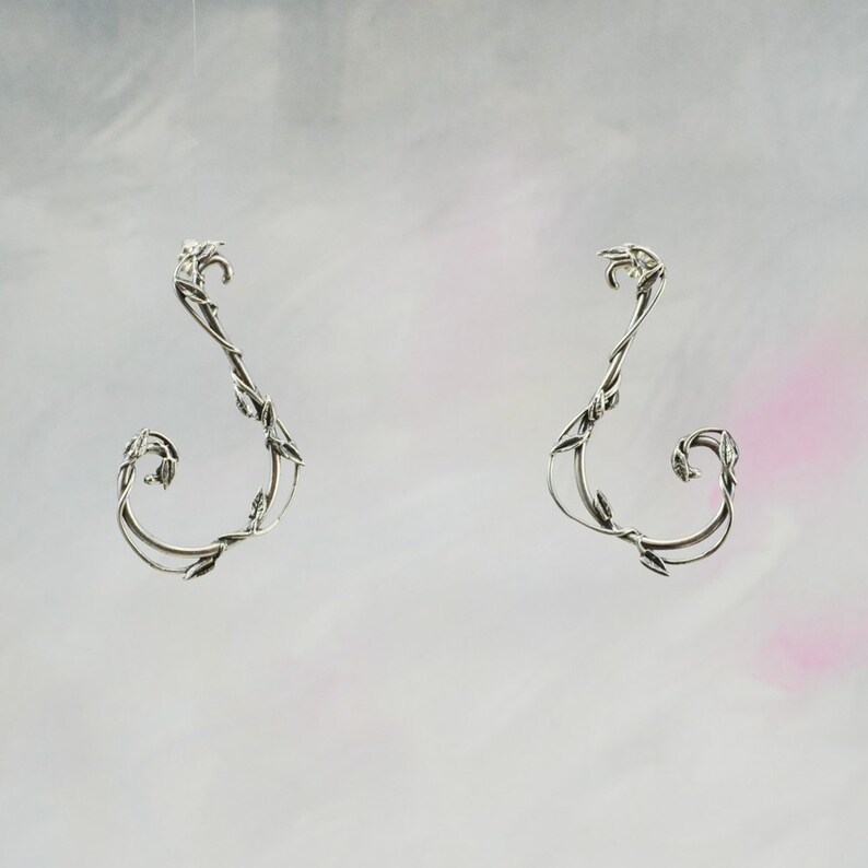 Vine Scroll Earrings in Sterling Silver - Etsy
