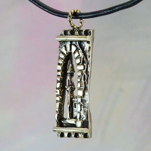 Medieval Castle Fantasy Pendant in Sterling Silver - Etsy