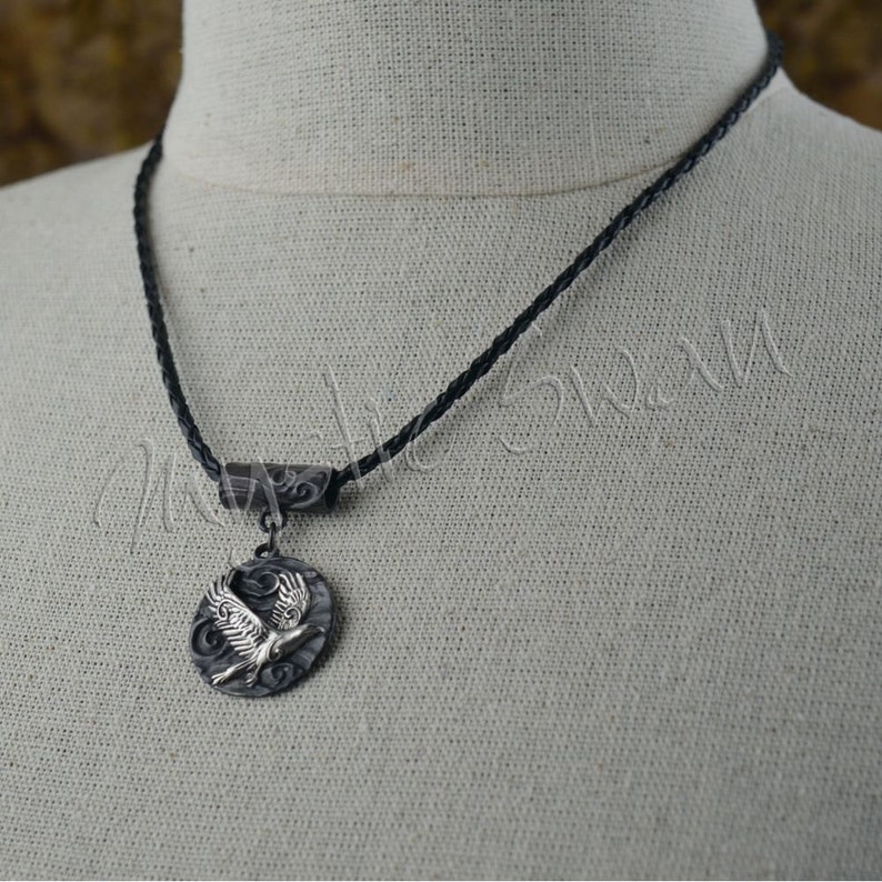 Hawk Necklace Hawk Medallion Sterling Silver Animal Jewelry - Etsy