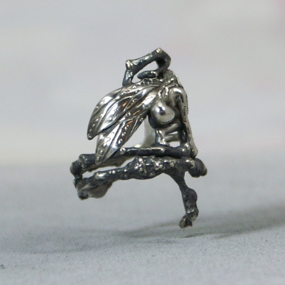 Faeries of the Wood Fantasy Ring in Sterling Silver - Etsy
