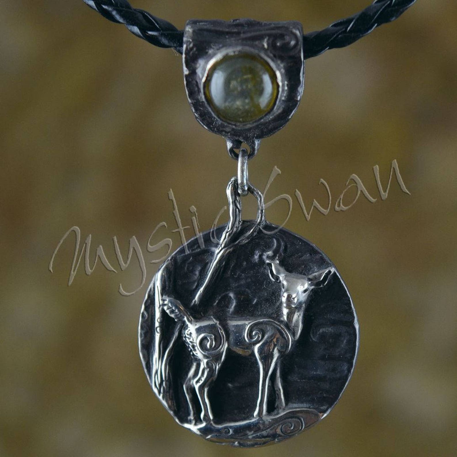 Mountain Lion Necklace, Puma Medallion, Sterling Silver Animal Jewelry ...