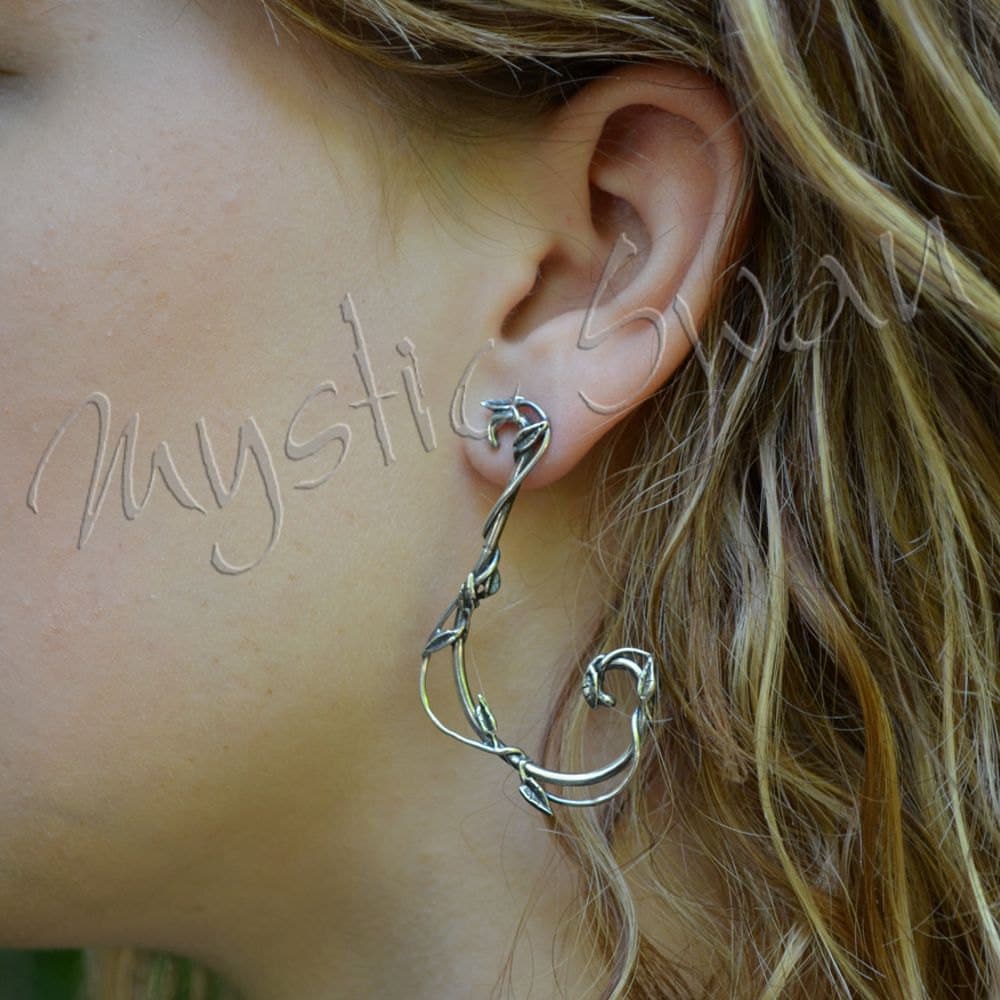 Vine Scroll Earrings in Sterling Silver | Etsy