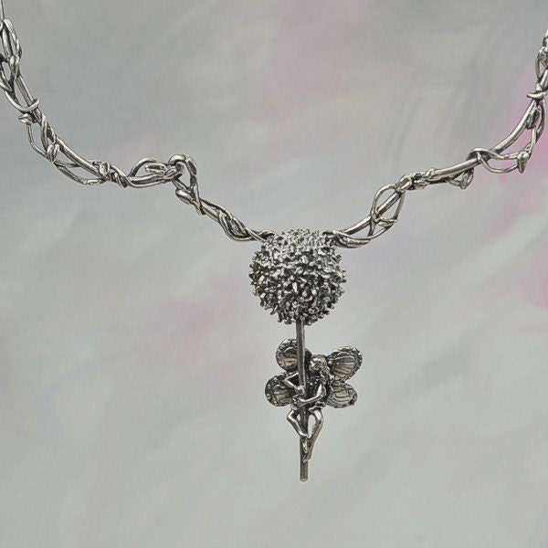 Vine Entwined Neck Wire in Sterling Silver - Etsy