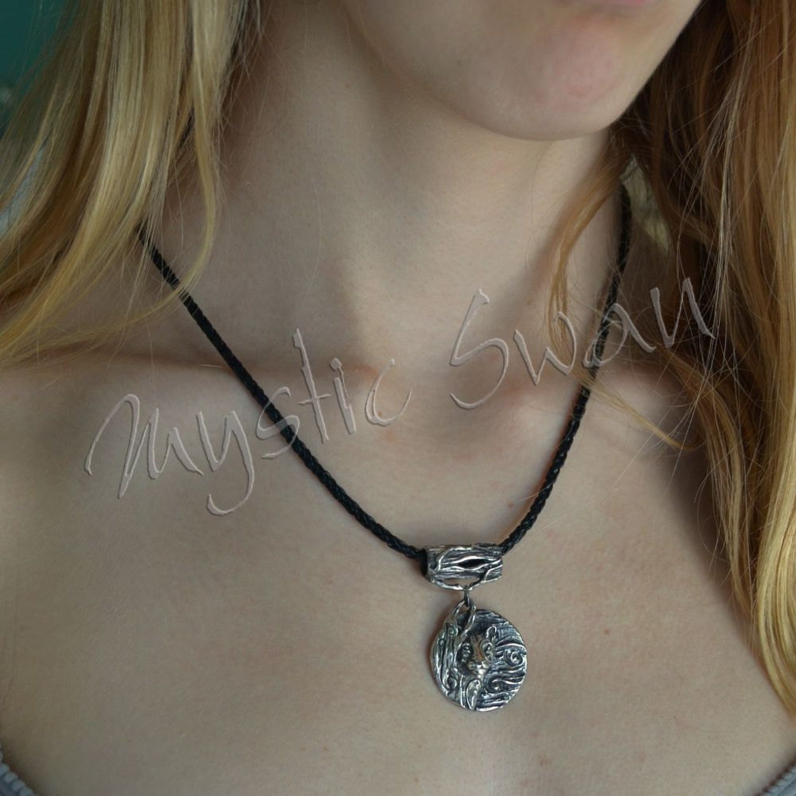Mountain Lion Necklace, Puma Medallion, Sterling Silver Animal Jewelry ...