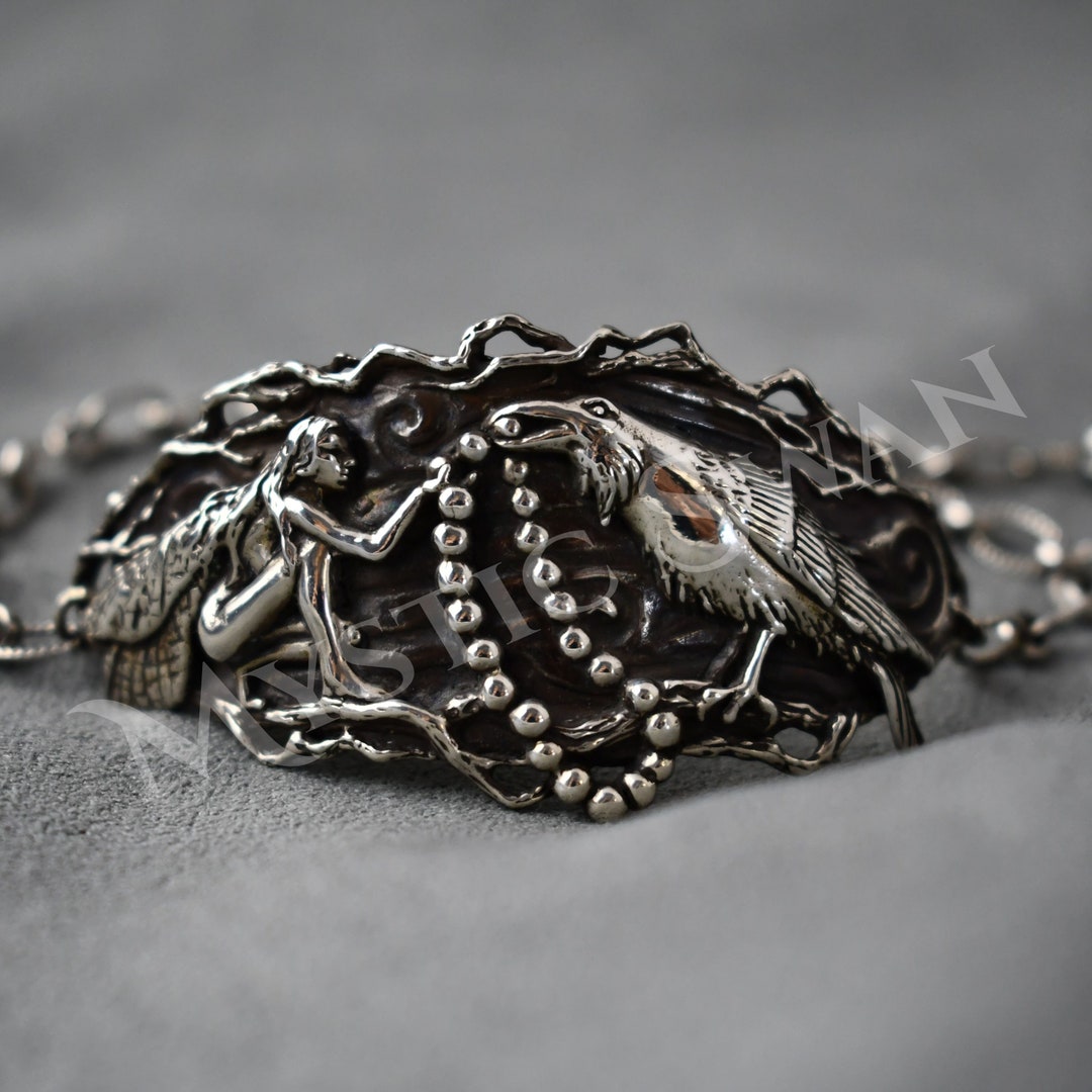 Faerie and Raven Mystical Fantasy Bracelet - Etsy