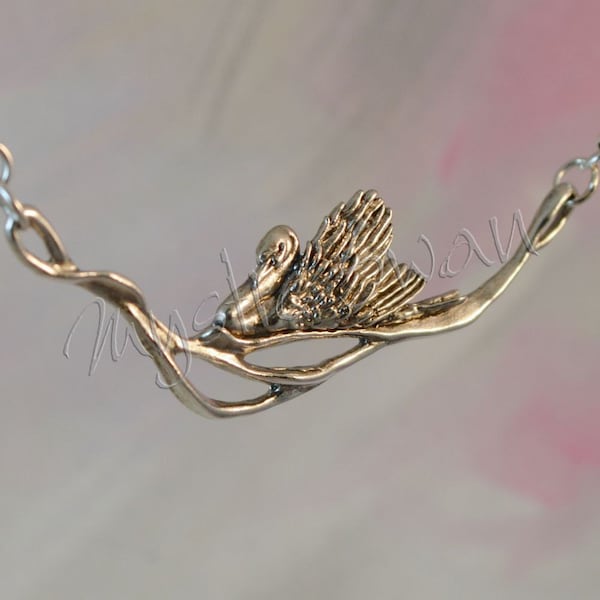 Swan Necklace - Etsy