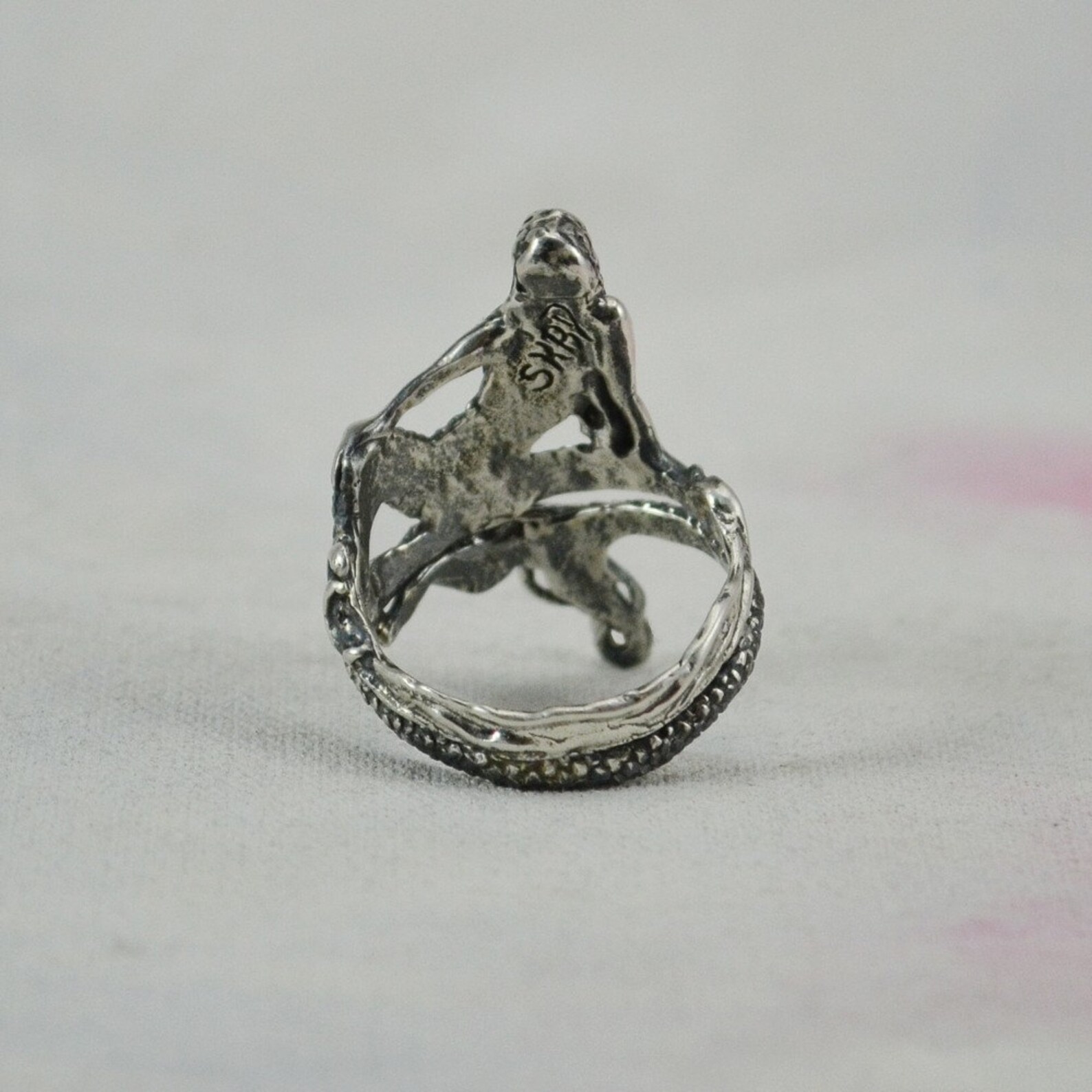 Mermaid Ring in Sterling Silver Magical Fantasy Jewelry - Etsy