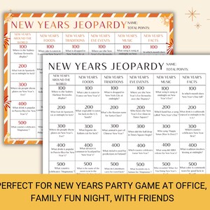 New Years Eve Jeopardy Games, Printable New Years Trivia, Family Night ...