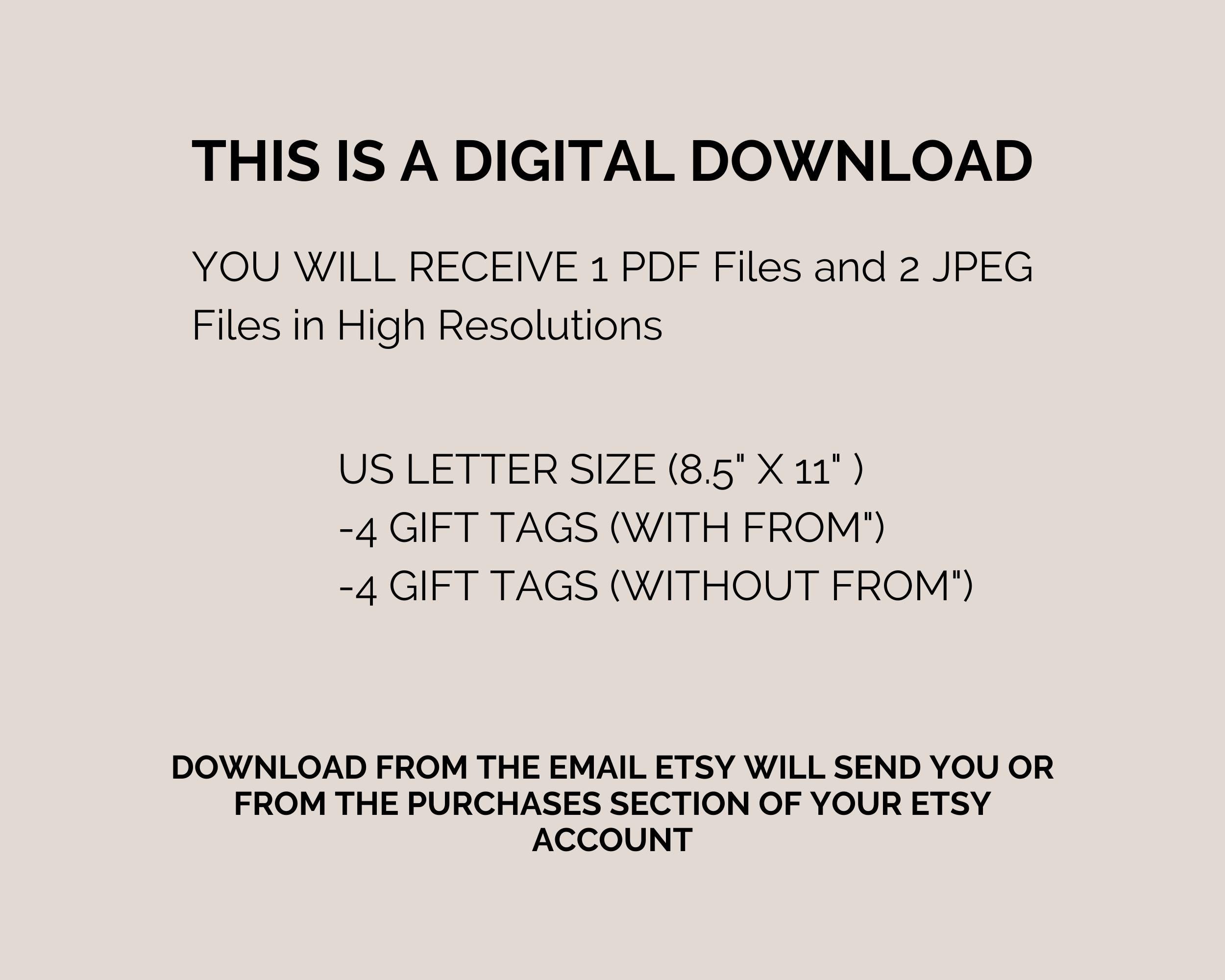 Printable Christmas Candy Cane Holder Gift Tags, Candy Cane Gram Tag ...