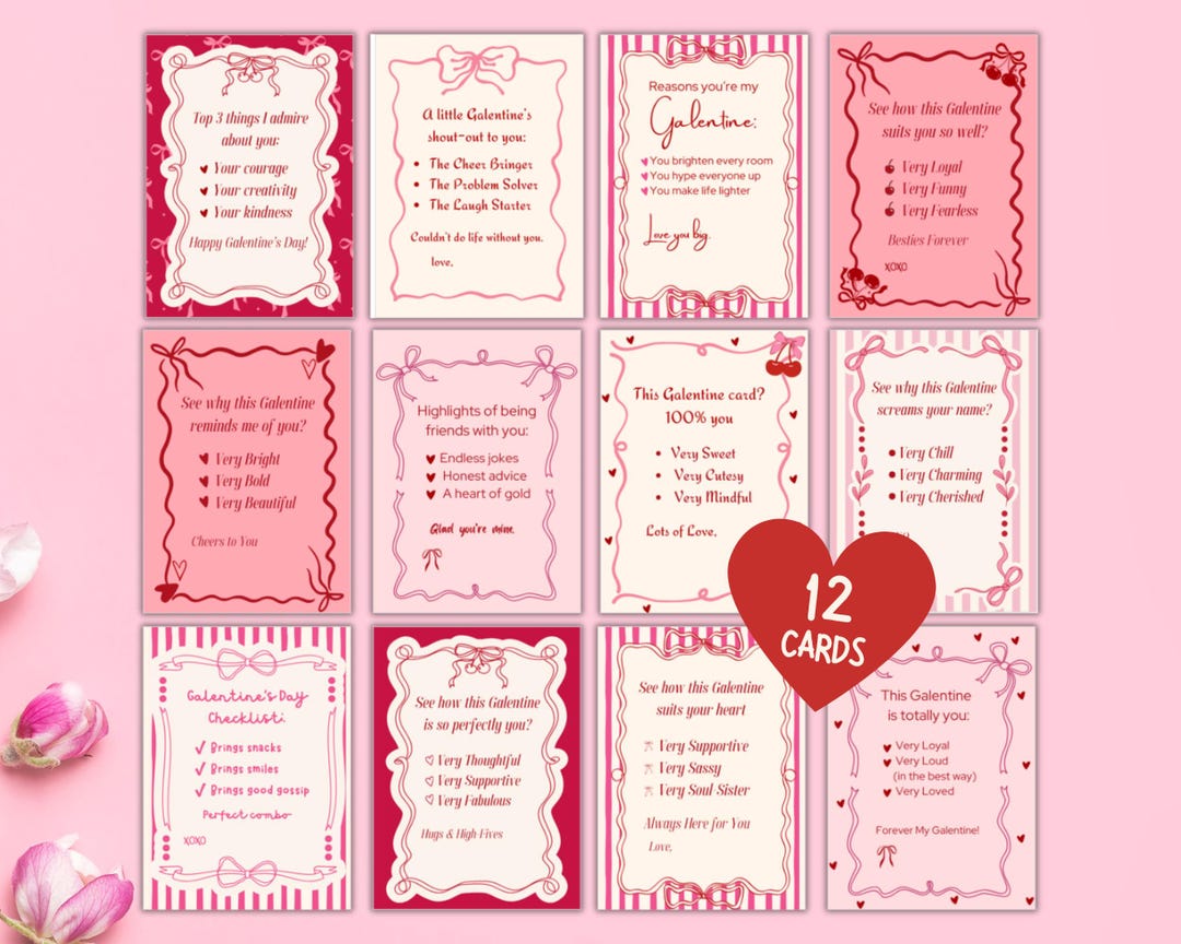 Coquette Meme Galentines Day Tags Printable Coquette Bow Pink ...