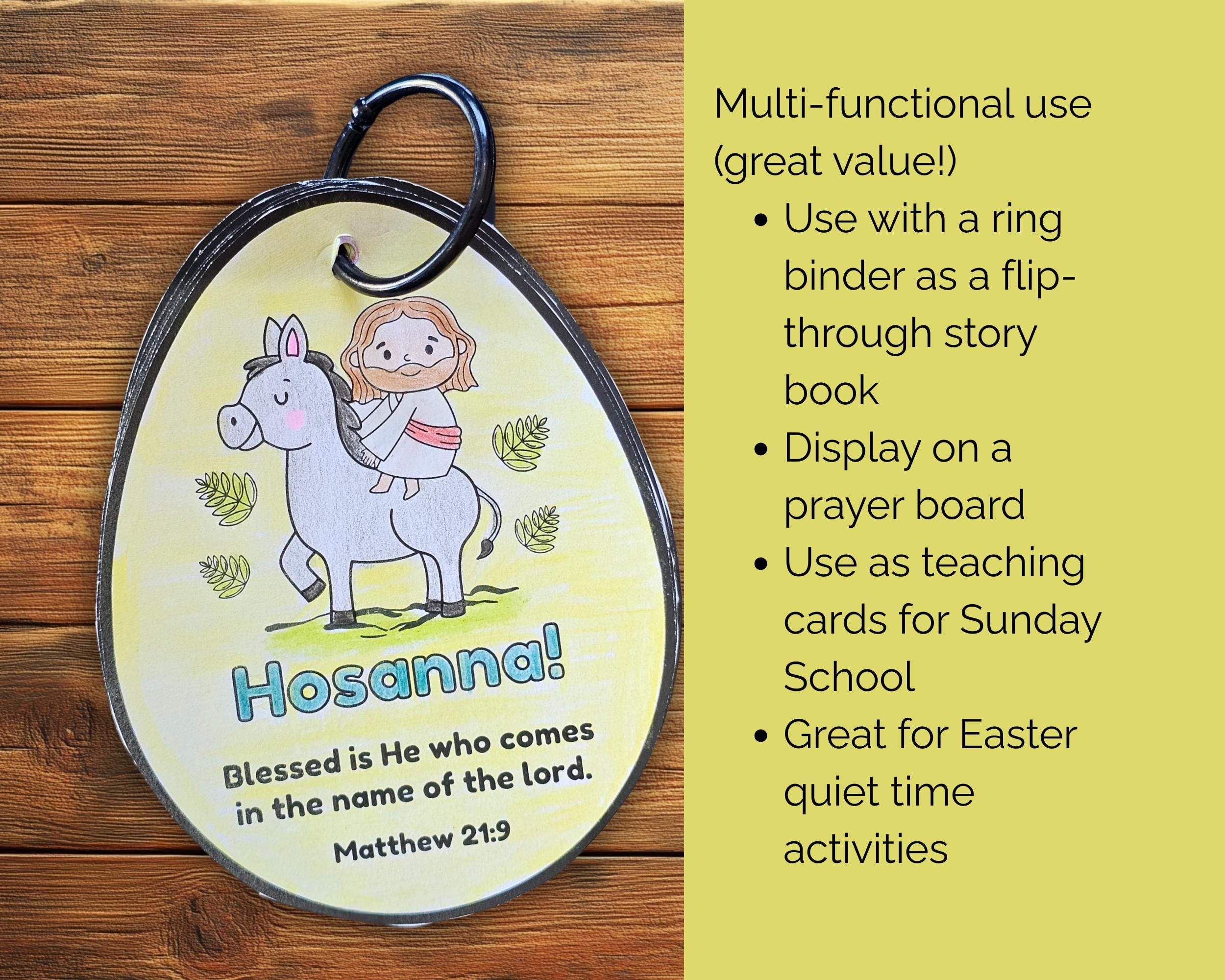 Printable Resurrection Eggs Coloring Craft for Kids, Easter Bible ...