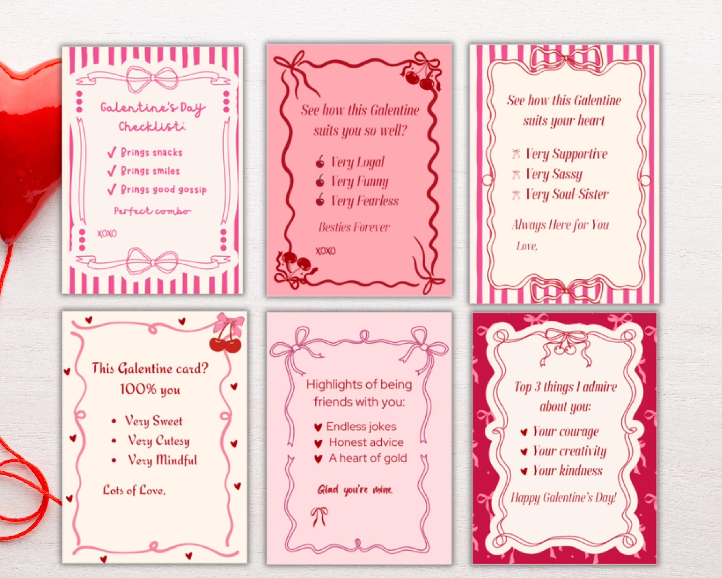 Coquette Meme Galentines Day Tags Printable Coquette Bow Pink ...