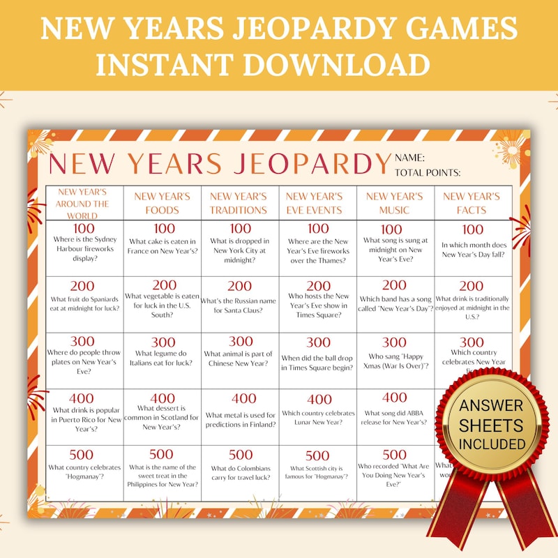 New Year Employee Games - Etsy