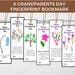 Grandparents Fingerprint Bookmark Craft Printable, Fingerprint Gift for ...