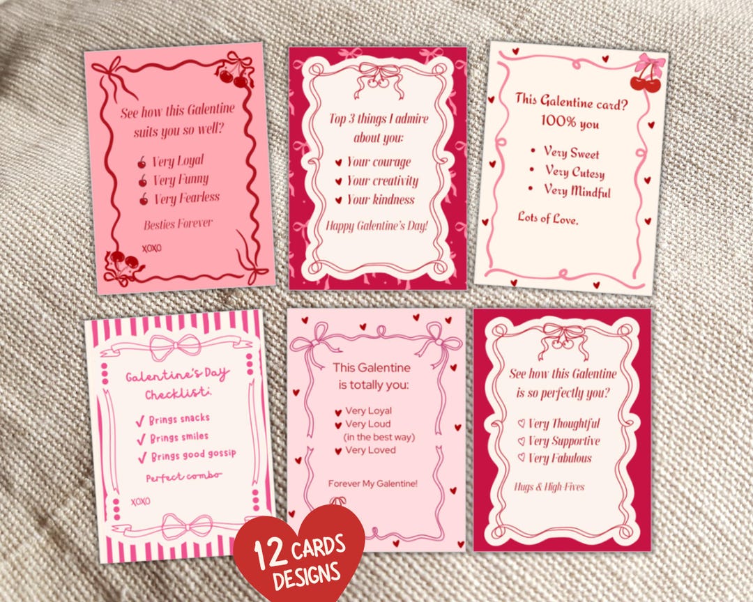 Coquette Meme Galentines Day Tags Printable Coquette Bow Pink ...