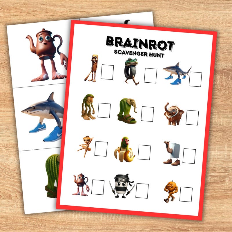 Italian Brain Rot Game - Etsy Israel