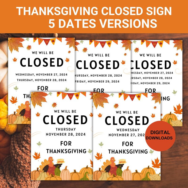 Holiday Hours Sign - Etsy