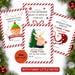 Printable Christmas Candy Cane Holder Gift Tags, Candy Cane Gram Tag ...