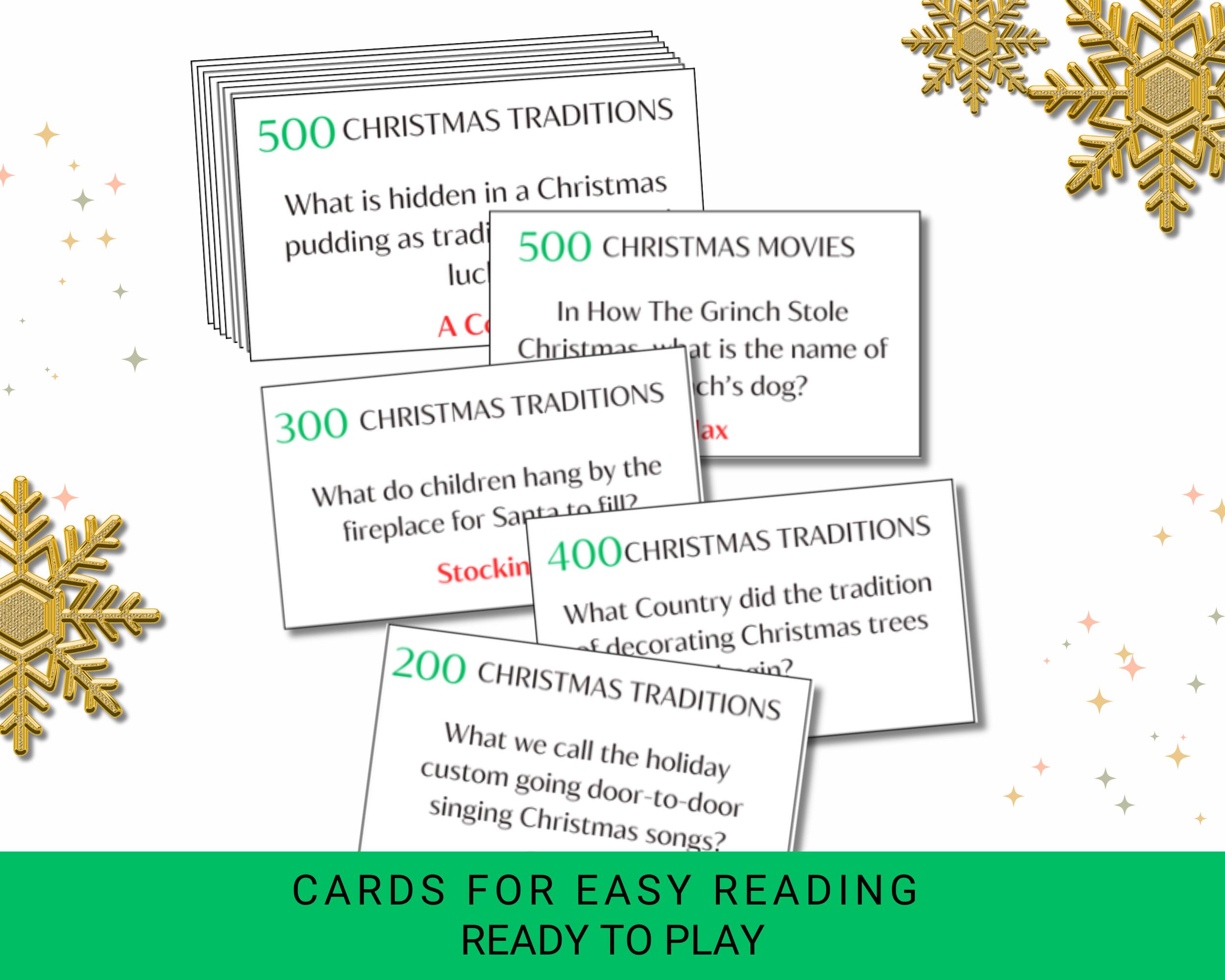 Christmas Jeopardy Game, Printable Holiday Trivia, Christmas Office ...