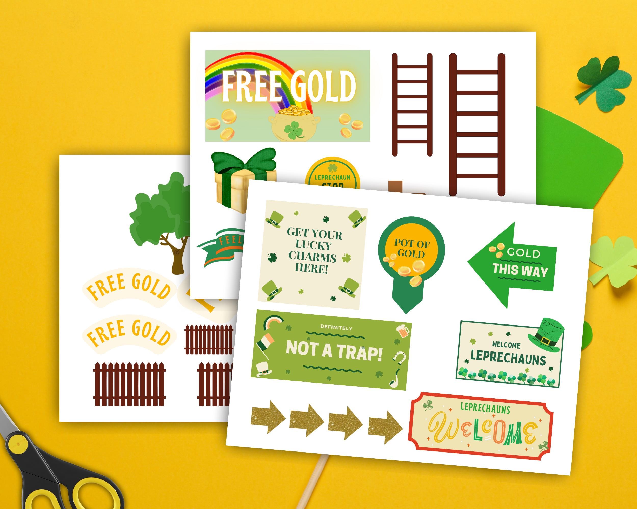 St Patrick's Day Leprechaun Trap Kit, Printable DIY Leprechaun Trap ...