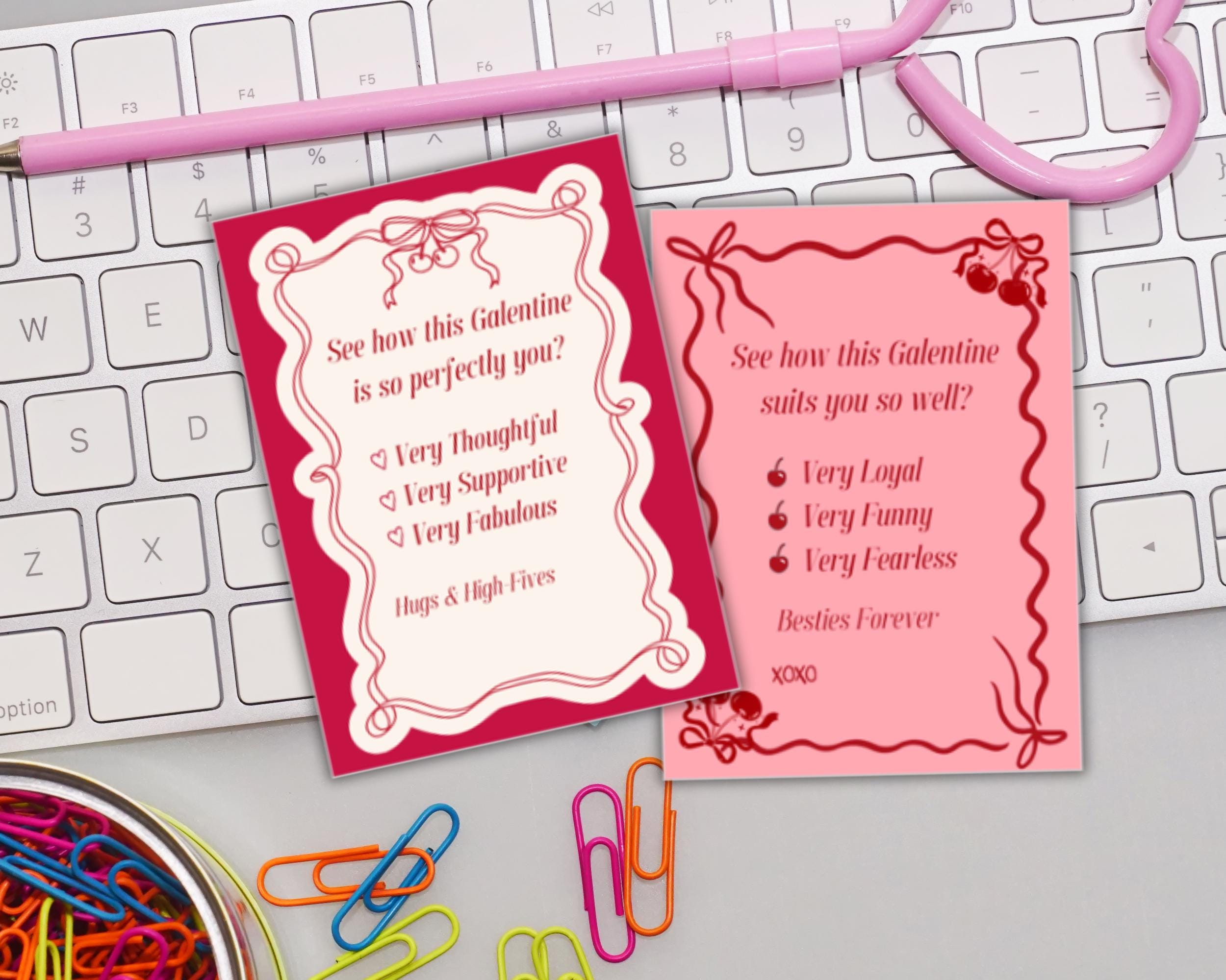 Coquette Meme Galentines Day Tags Printable Coquette Bow Pink ...